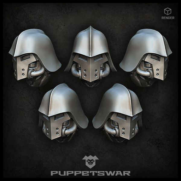 Wargame News and Terrain: Puppetswar: Awesome SciFi Helmeted Heads Released