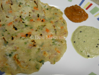 Semolina Pancake/ Rava Rotti - Desi Mejwani
