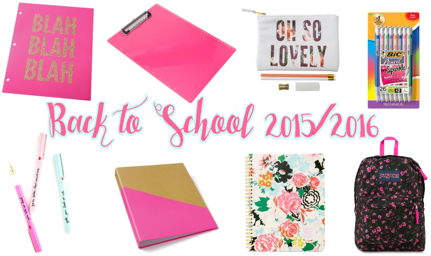 Fashionable Heart: Girly Back to School Supplies for 2015-2016