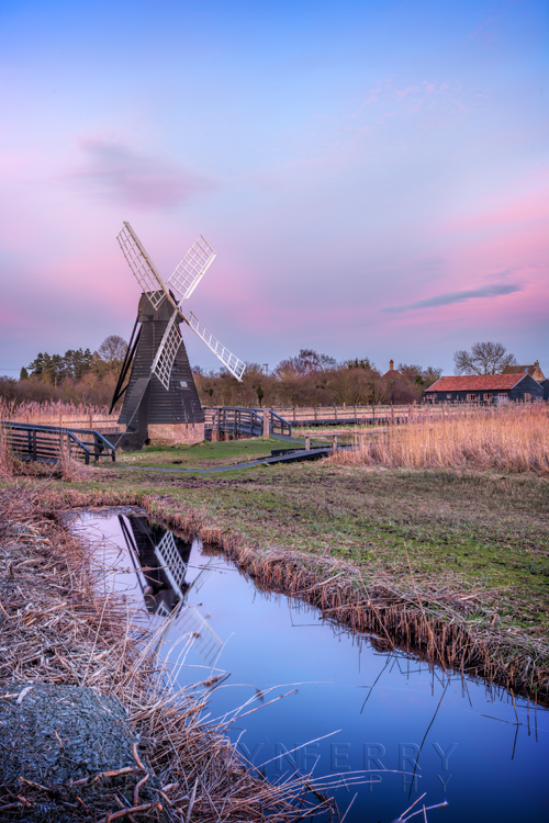 Photo journal of sorts: Wicken Fen windmill at sunset