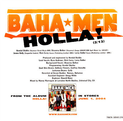 highest level of music: Baha Men - Holla!-Promo-CDS-2004