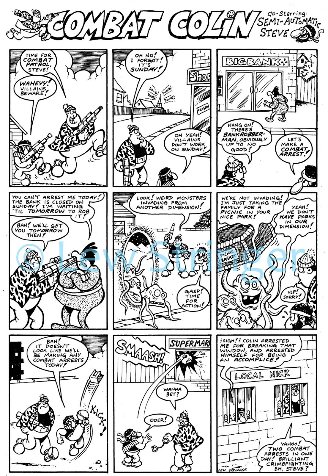 Lew Stringer Comics: Combat preview