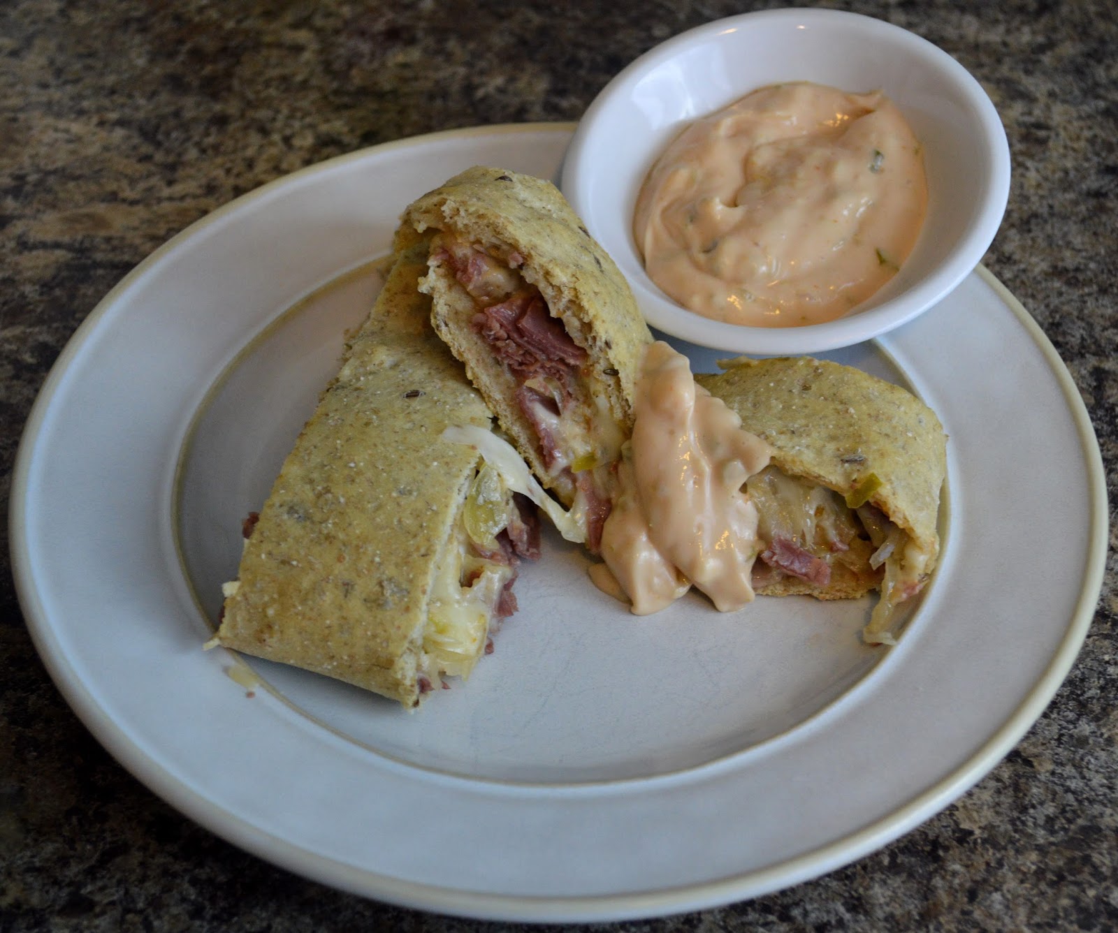 The Messy Apron: Rolled Up Reuben Loaf