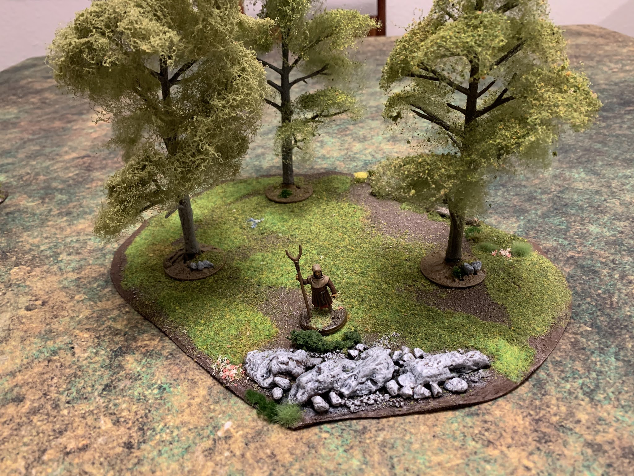 A Terrible Loss of Lead and Wealth : Making 28mm Forest terrain Part Three
