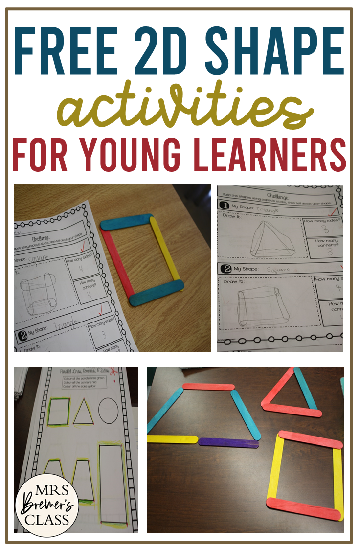 Geometry with 2D Shapes and their Attributes {freebie!} | Mrs. Bremer's ...