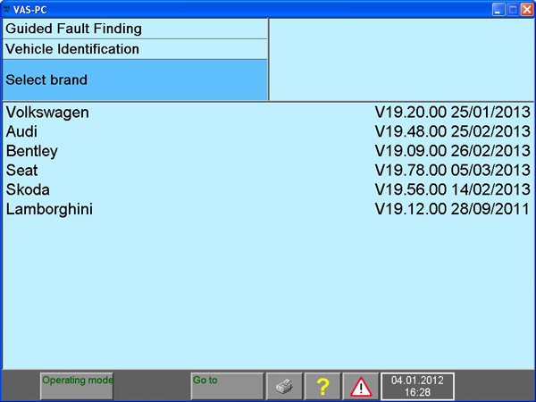 VAS-PC V19.01.01 Software Install on Win XP 32-bit - Car Diagnostic ...