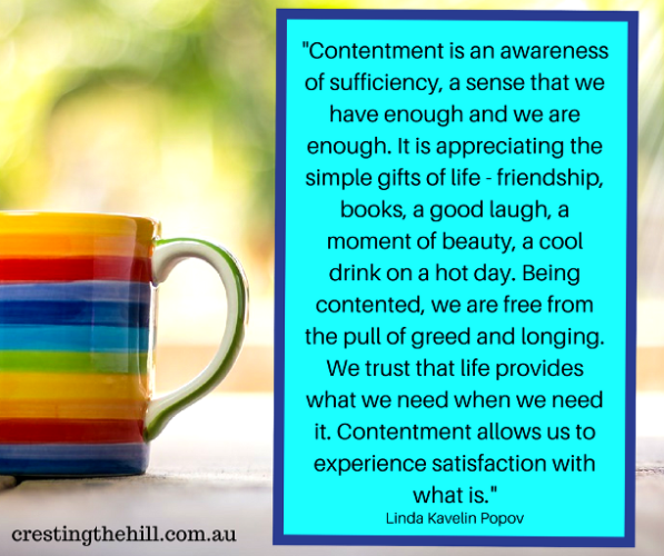 7 Quotes About Contentment - Walled Garden Of The Soul