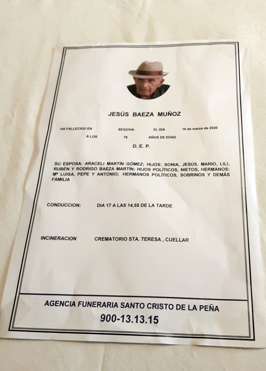 Blog de noticias Vallelado.net: HA FALLECIDO JESÚS BAEZA MUÑOZ