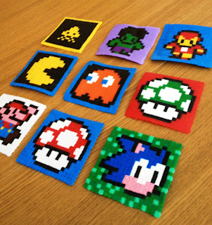 Misadventures in Craft: 8 Bit Coasters