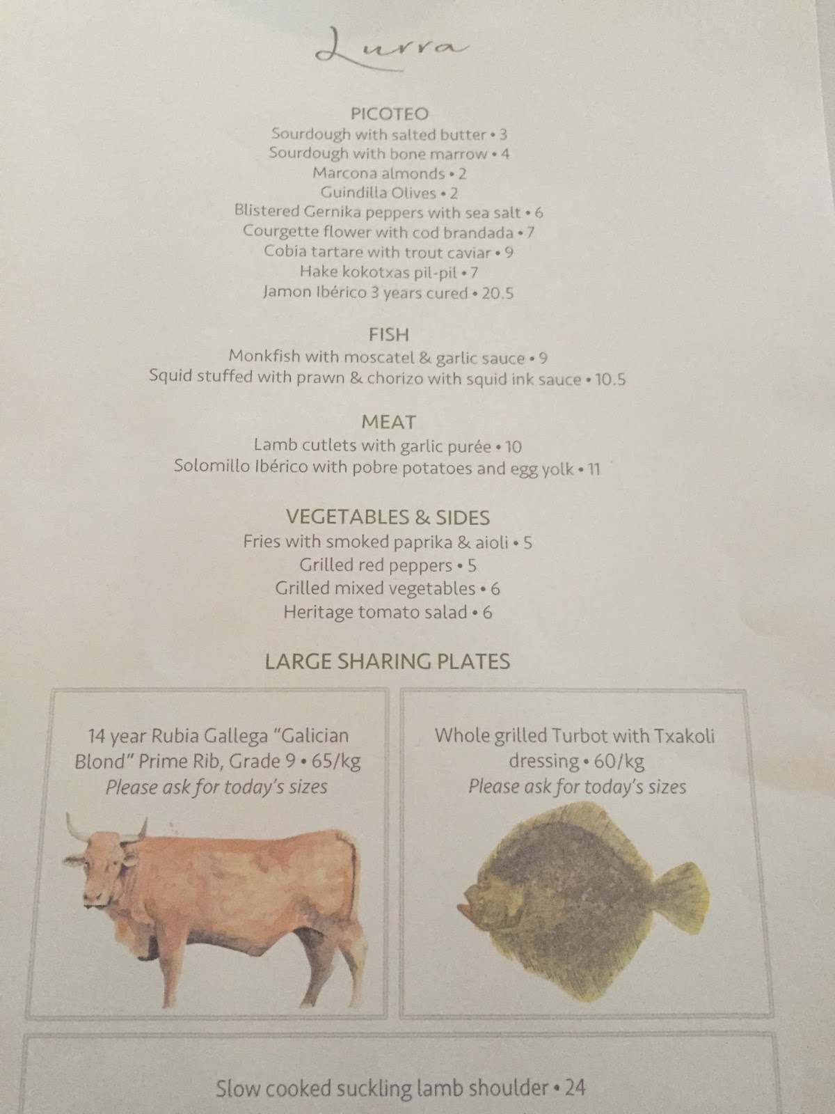 Cheese and Biscuits: Lurra, Marylebone