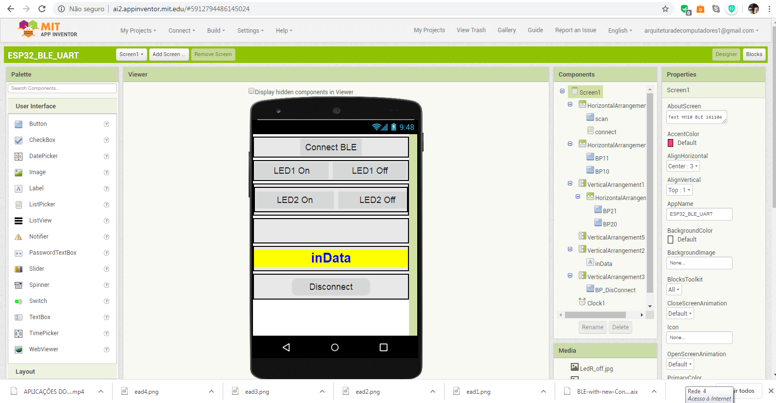 BLE CENTRAL APP - NINA: APP para se comunicar com NINA
