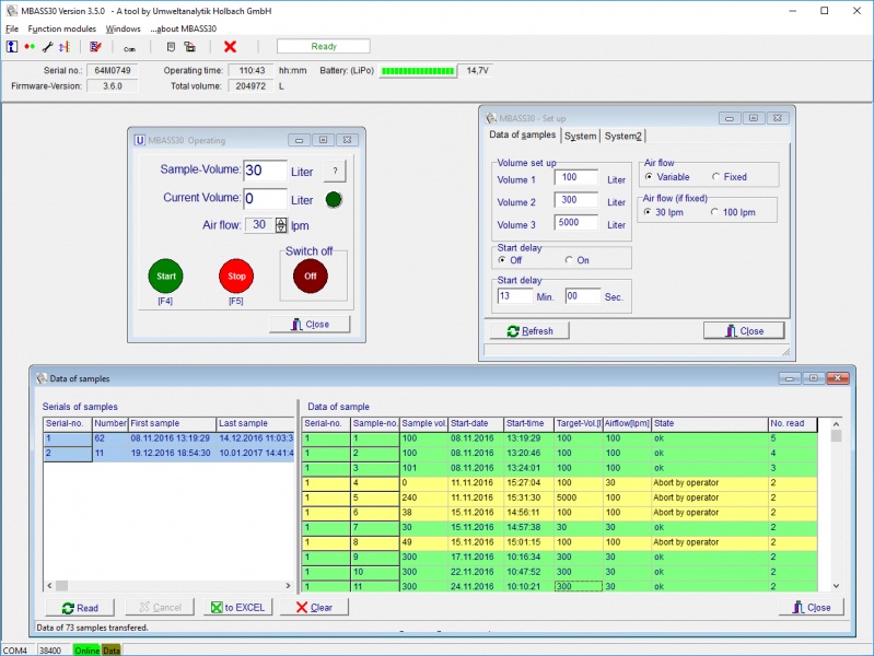 Microbiological air sampling system MBASS30 - Air Sampling, Air Sampler ...