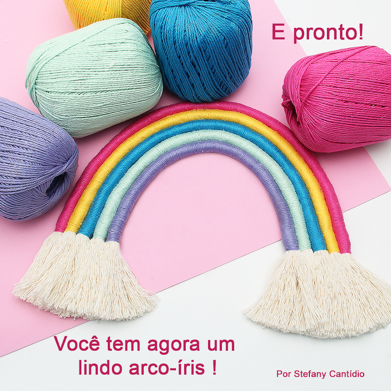 Como Fazer Arco-Íris de Macramê ~ Armarinho São José