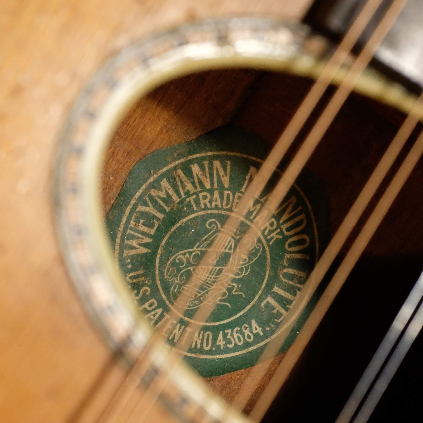 1917 Weymann Style 15 Mandolute Mandolin