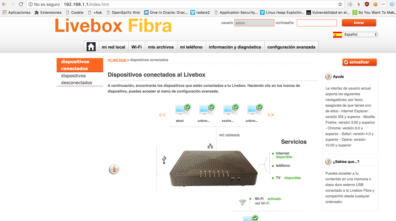 Un Novato en el lado del mal.: Full Remote Control Livebox Fibra Router ...