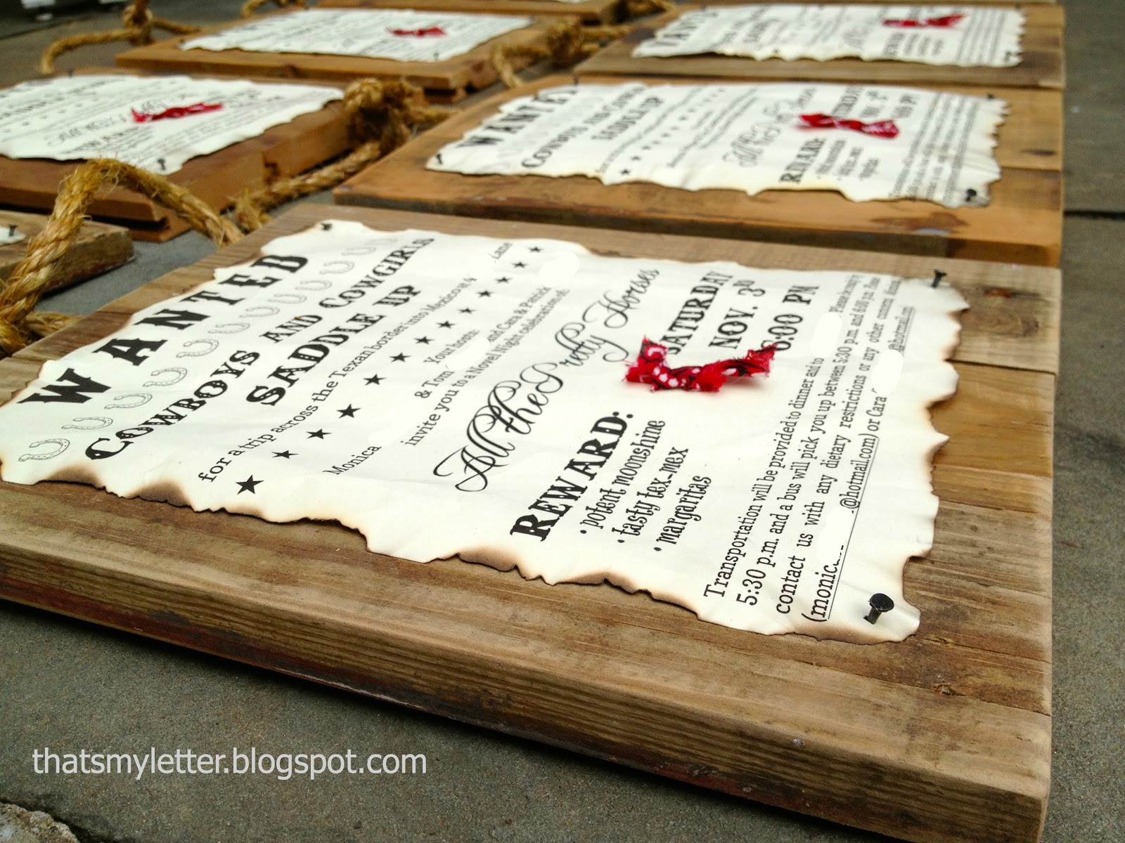 "W" is for WANTED party invitations - Jaime Costiglio