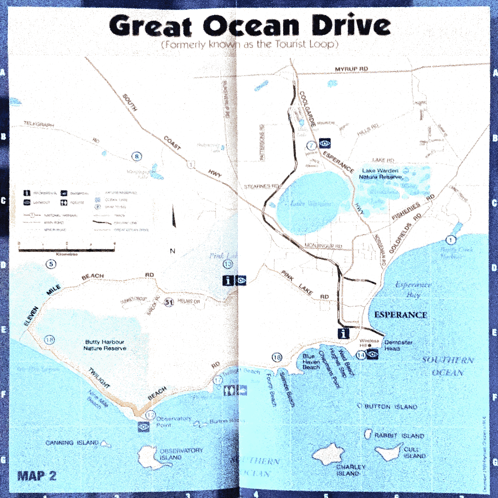 Turist brochure Australia 1998: Esperance western aus - map info guide