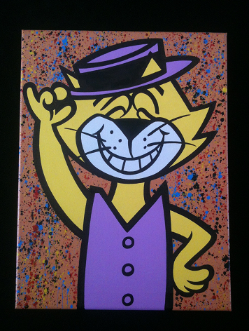 Jdtoonart Cartoon and Comic pop art Paintings: Top Cat