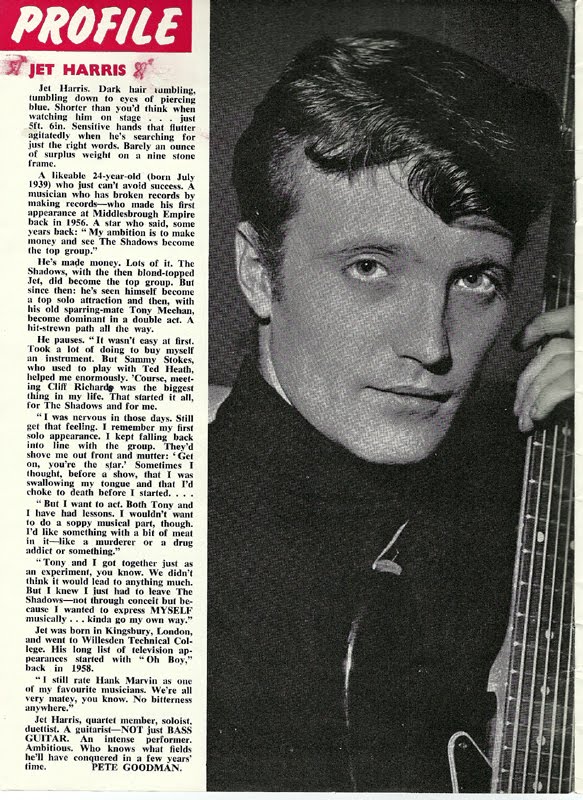 Alison's Wonderland: Jet Harris - Early English Rocker