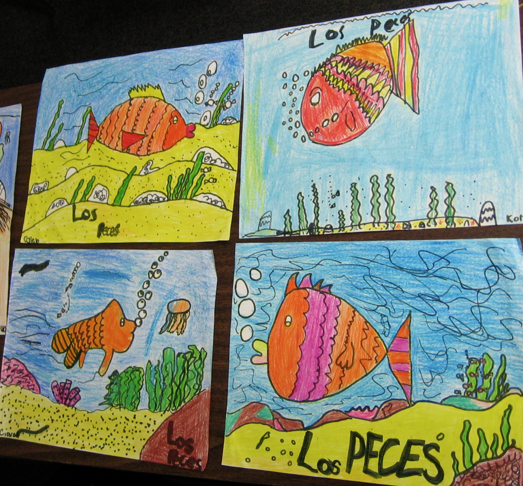 Art Instructor Danica Papali: 2nd Grade Fish Illustrations Card Sale!