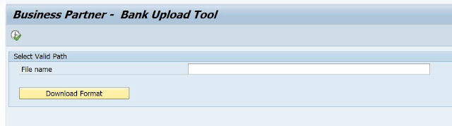 SAP Business Partner-BAPI_BUPA_BANKDETAIL_ADD-Bank Details Upload Tool.