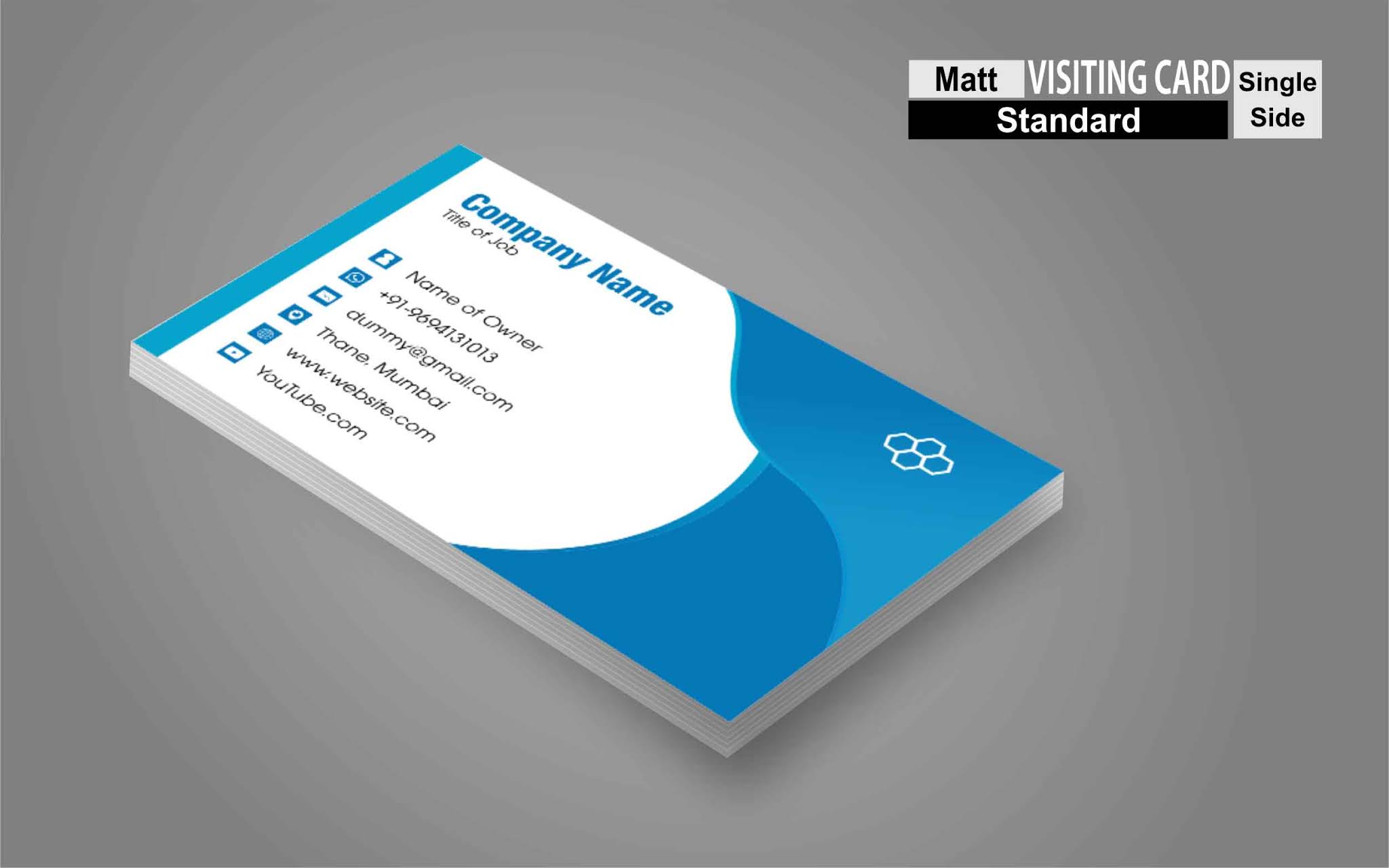 Print or Buy Online Non Tearable Visiting cards NT PVC Both Side ...