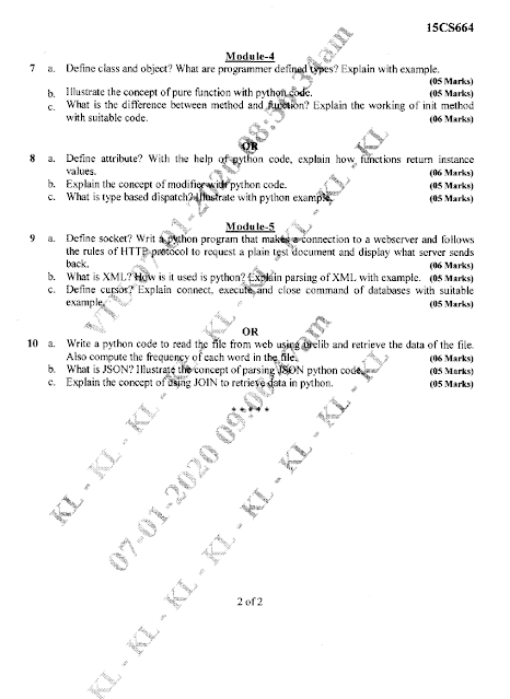 Visvesvaraya Technological University Be Computer Science Cbcs Sixth Semester 15cs664