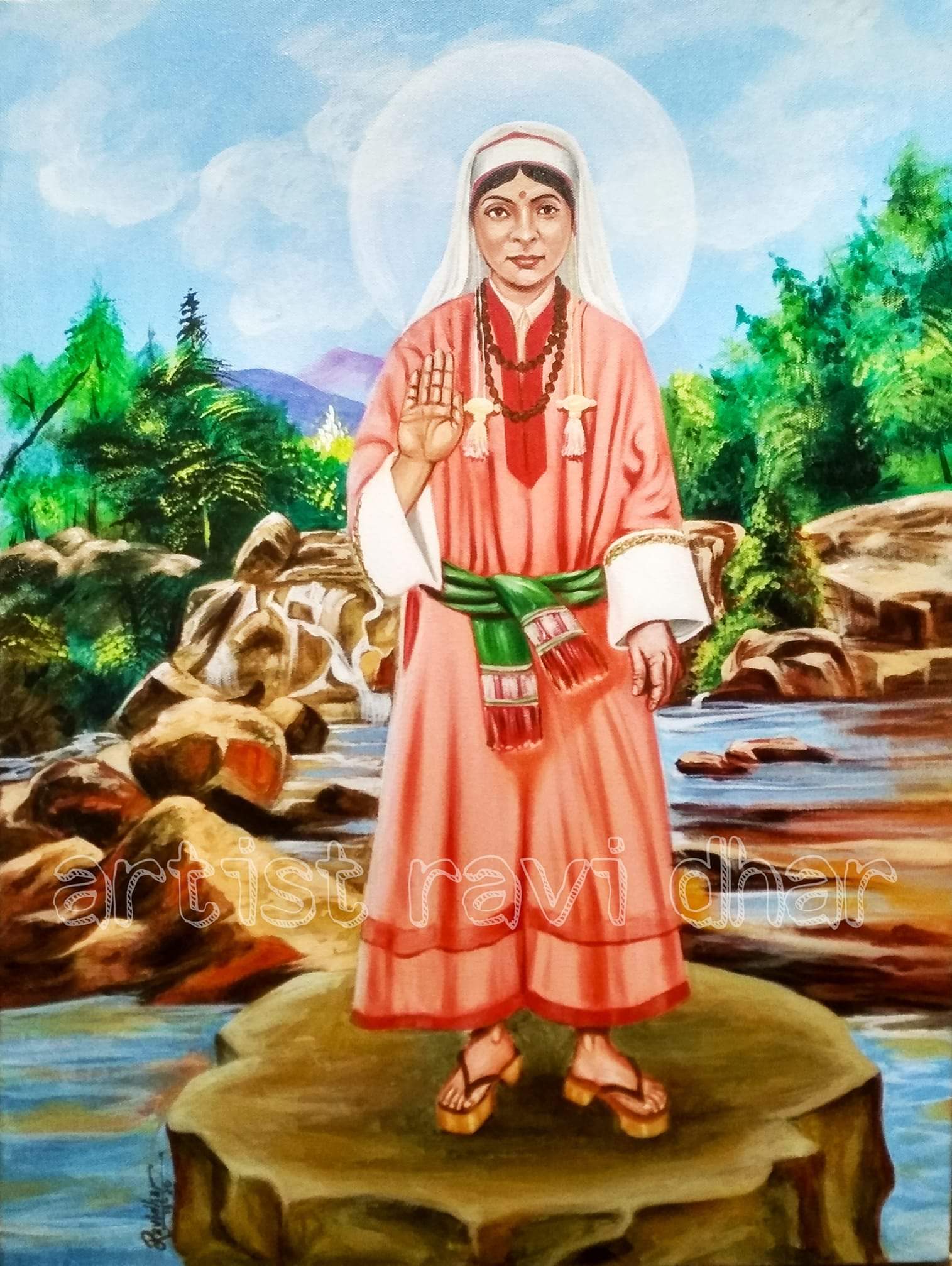 CHINAR SHADE : ARTIST RAVI DHAR FROM KASHMIR