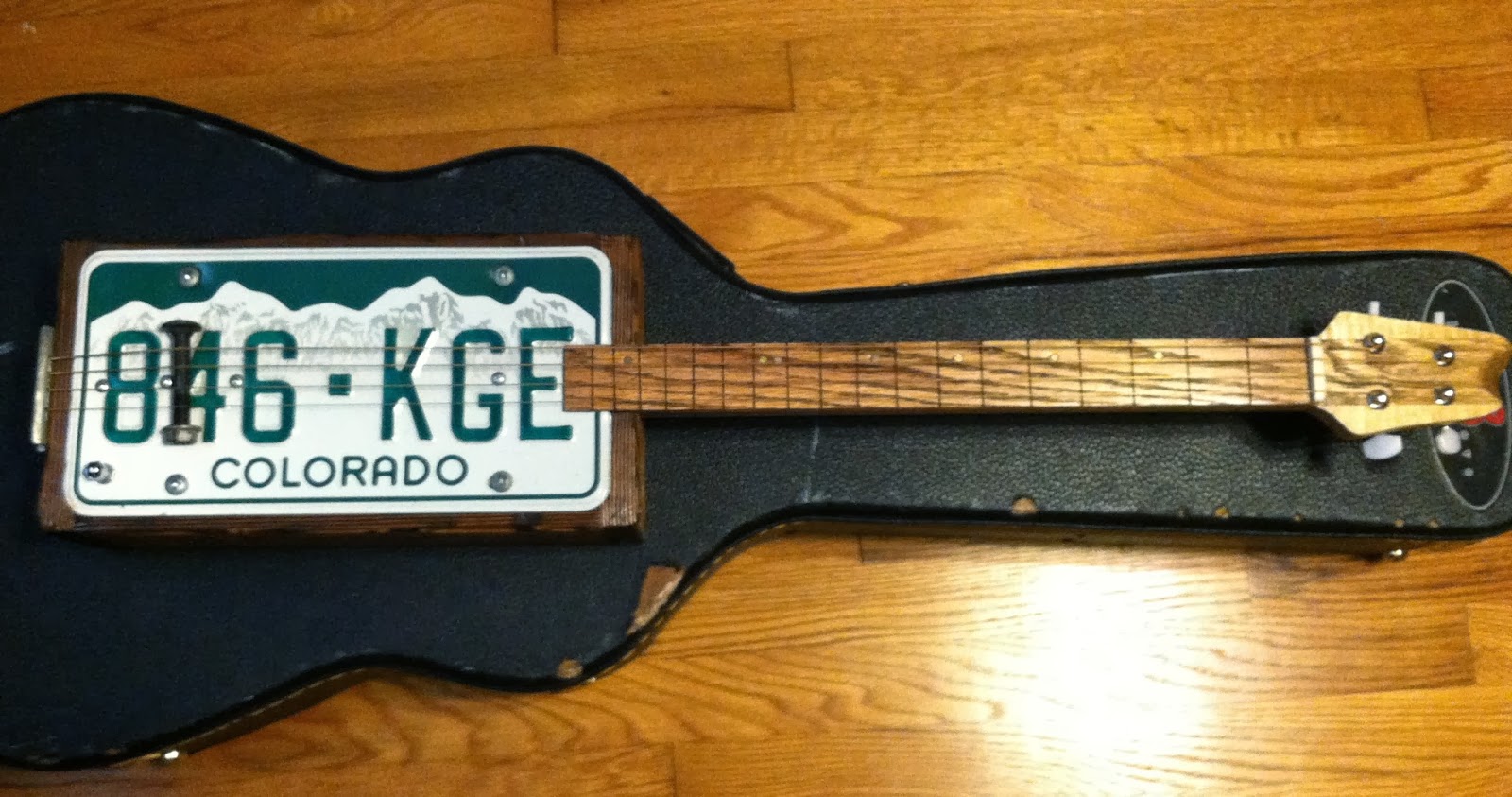 Sincerely, Iris: License Plate Guitar - Keep it in the Family