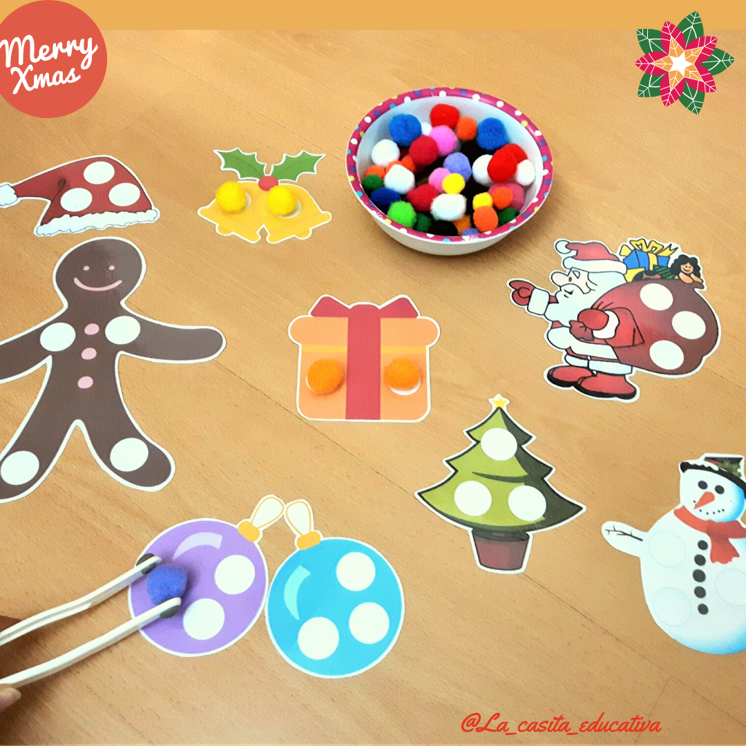 👩‍🎓 MATERIAL NAVIDAD: MOTRICIDAD FINA ️ - La Casita Educativa