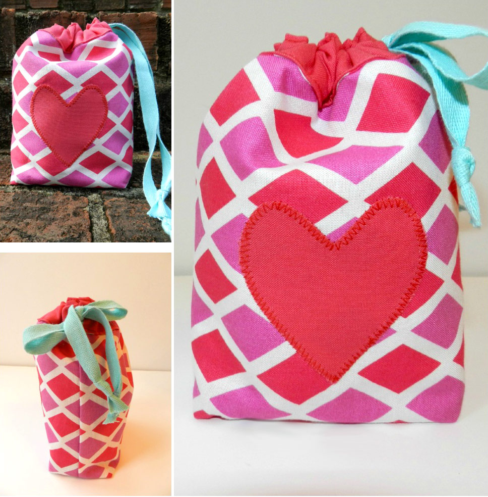 Lined Drawstring Pouch Tutorial ~ DIY Tutorial Ideas!