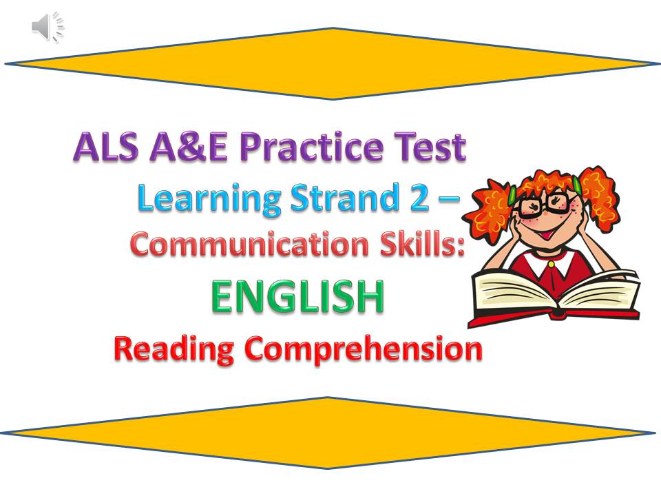 Alternative Learning System: ALS A&E Practice Test Learning Strand 2 ...