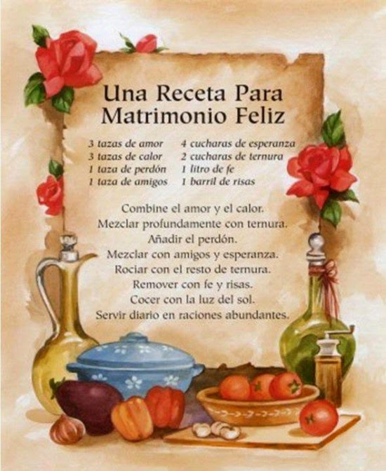 Una Receta Para Un Matrimonio Feliz.