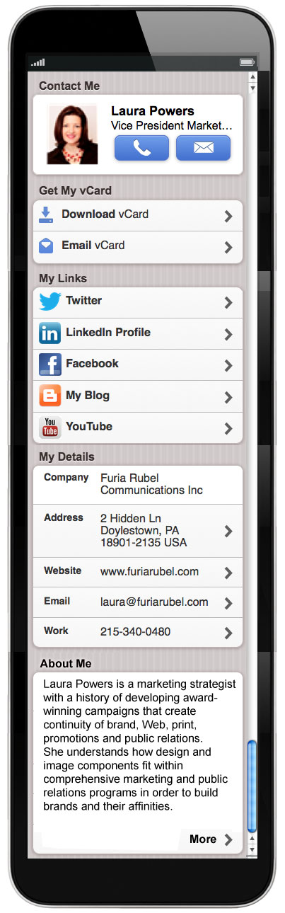 The PR Lawyer: QR Codes – Personalizing with Custom Mobile vCard Profiles