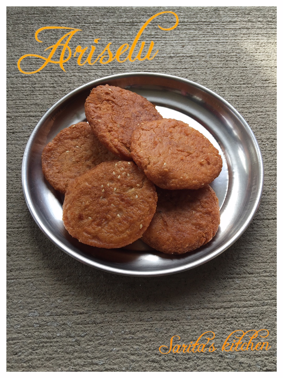 Sarita's Kitchen Blog: Ariselu(traditional Andhra sweet)