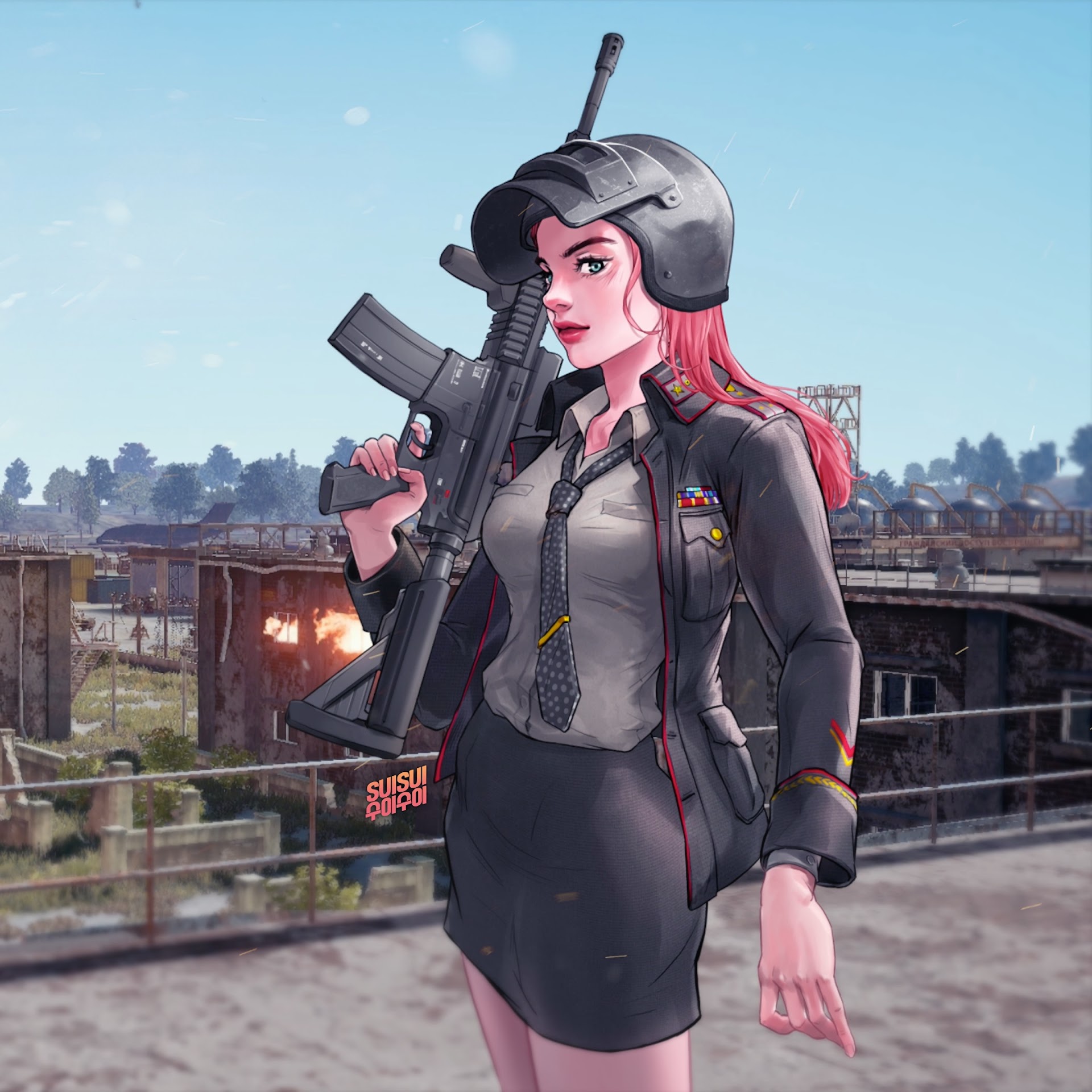 PUBG, Girl, PlayerUnknown's Battlegrounds, Art, 4K, #91 Wallpaper ...