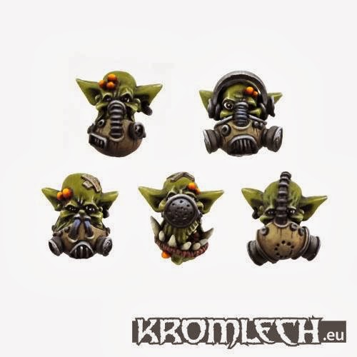 Wargame News and Terrain: Kromlech Miniatures: New Orc Heads With ...