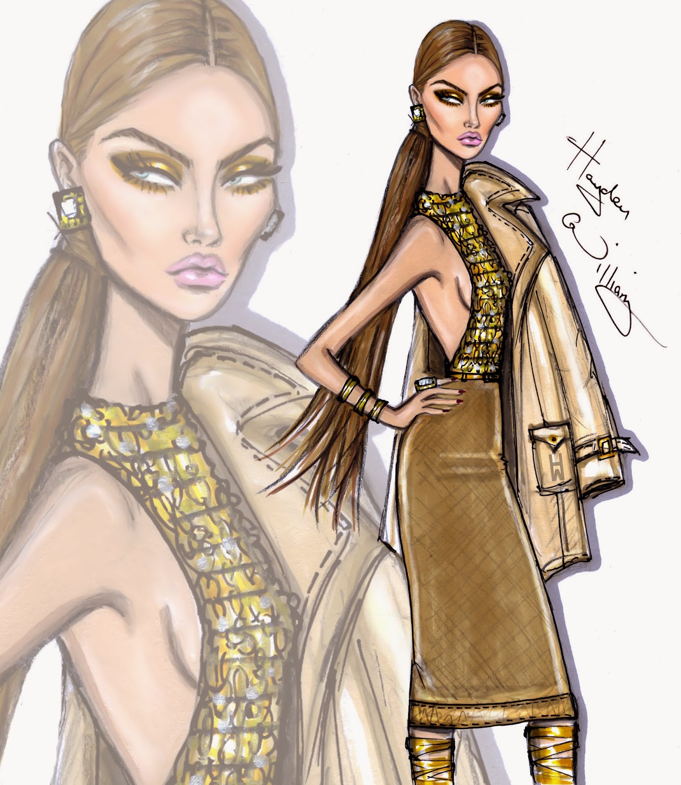 Hayden Williams Fashion Illustrations: 'Born to Shine' by Hayden Williams