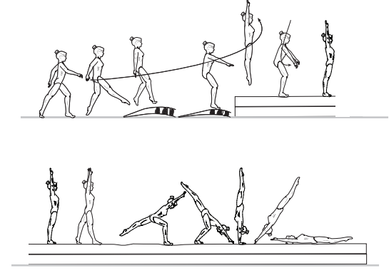 la belleza de la gimnasia artística: NIVEL 1 SALTO