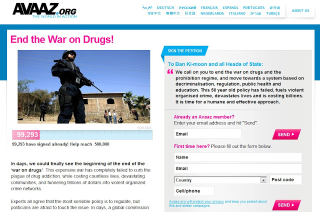 Transform Drug Policy Foundation Blog: AVAAZ seeks 1 million supporters ...