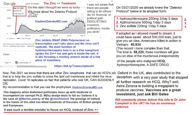 COVID 19 TREATMENT and PREVENTION the "Zelenko Protocol""