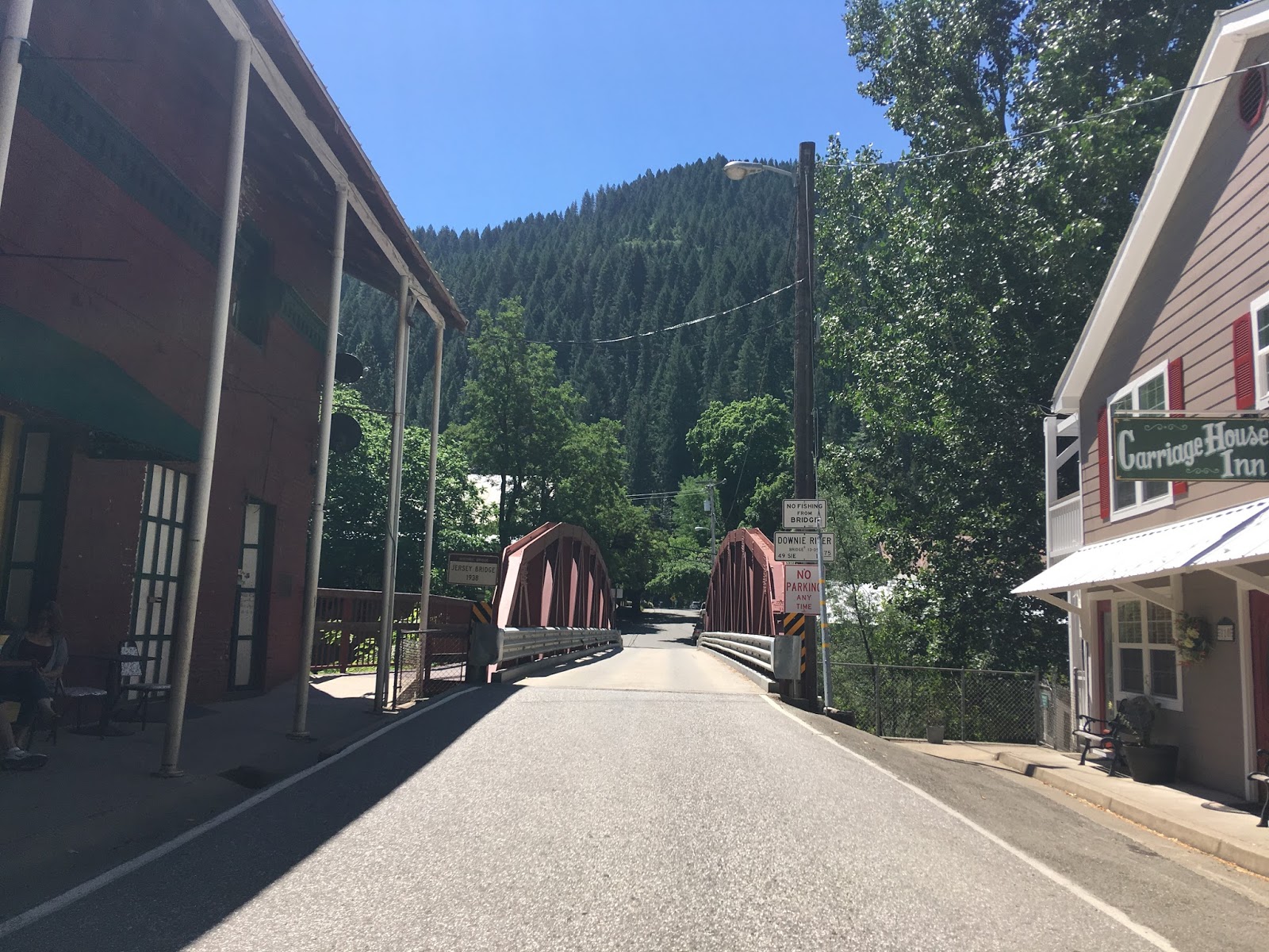 The alignment history of California State Route 49 in Downieville