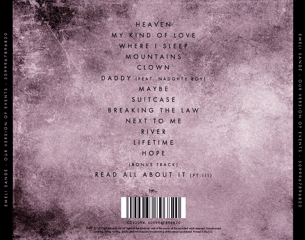 Amator Muzyki: •019• Emeli Sandé – „Our Version of Events”