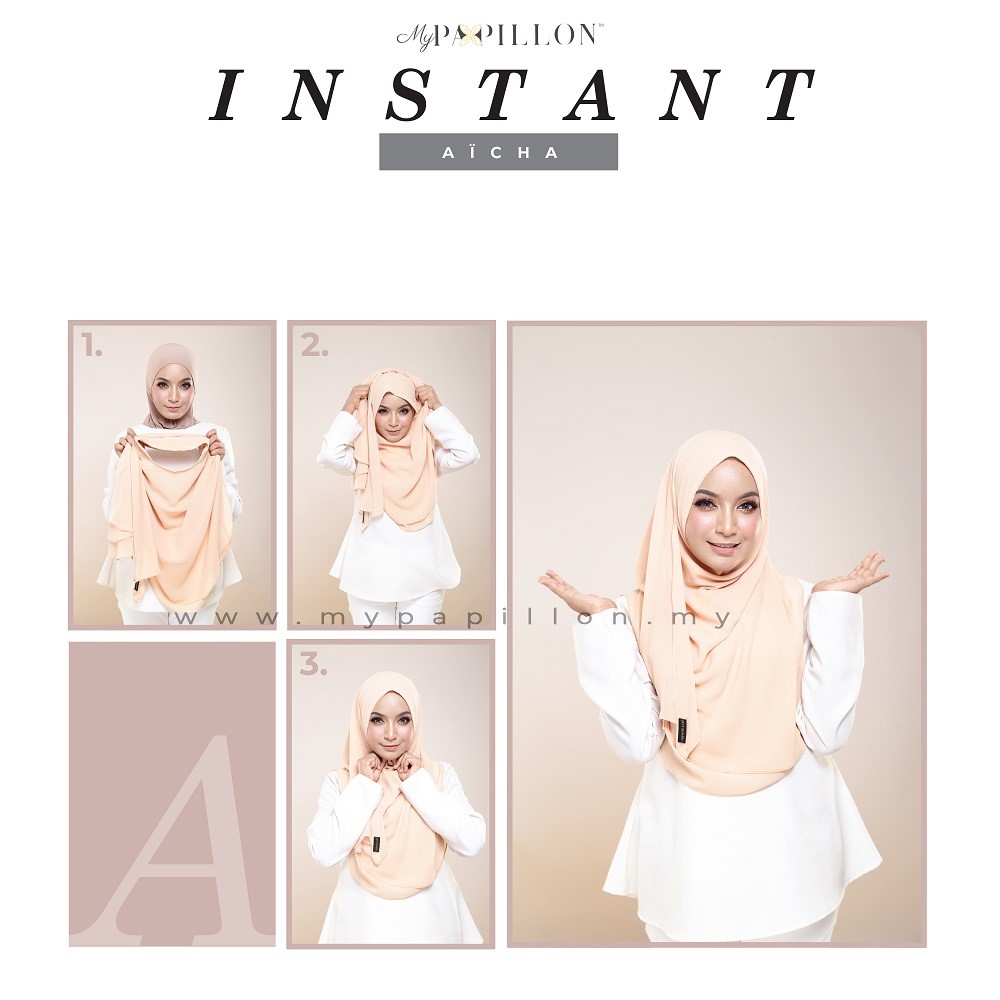 Tutorials Cara Memakai Shawl dan Tudung Bawal dengan tepat