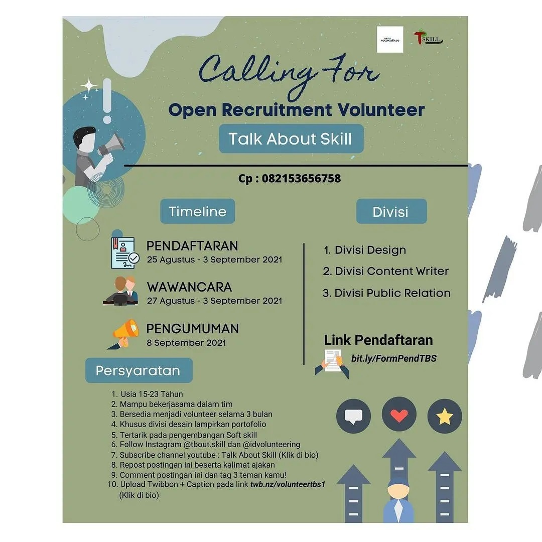 Info Volunteer +Sertifikat Bulan September 2021 - Campusnesia.co.id