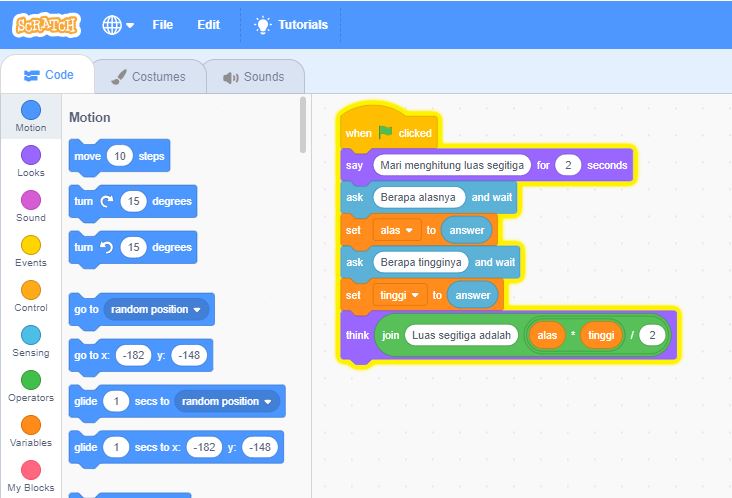Mengajar adalah caraku belajar: Menghitung luas segitiga menggunakan ...