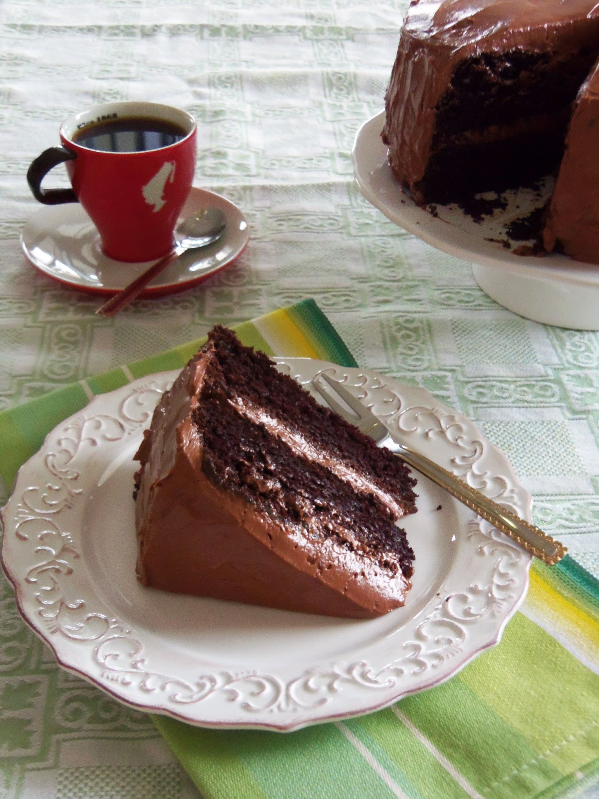 Simply Romanesco: Double Chocolate Layer Cake