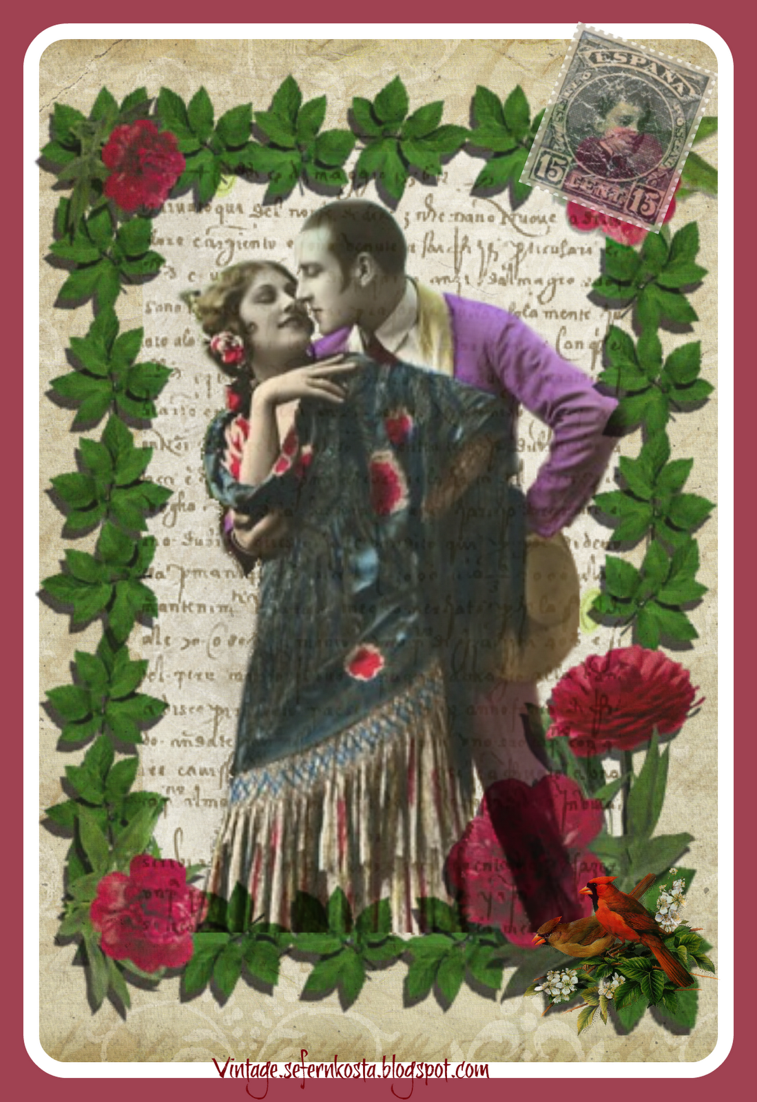 VINTAGE: Parejas de Enamorados vintage 1 - Collages