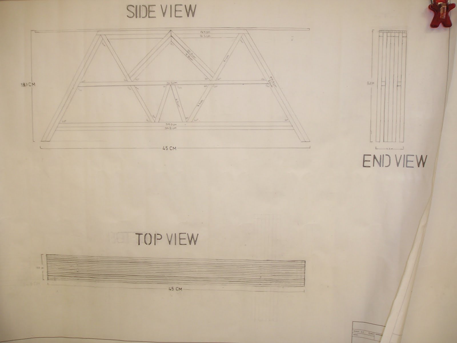 Seminole Ridge SECME: Technical Drawing for Balsawood Bridge