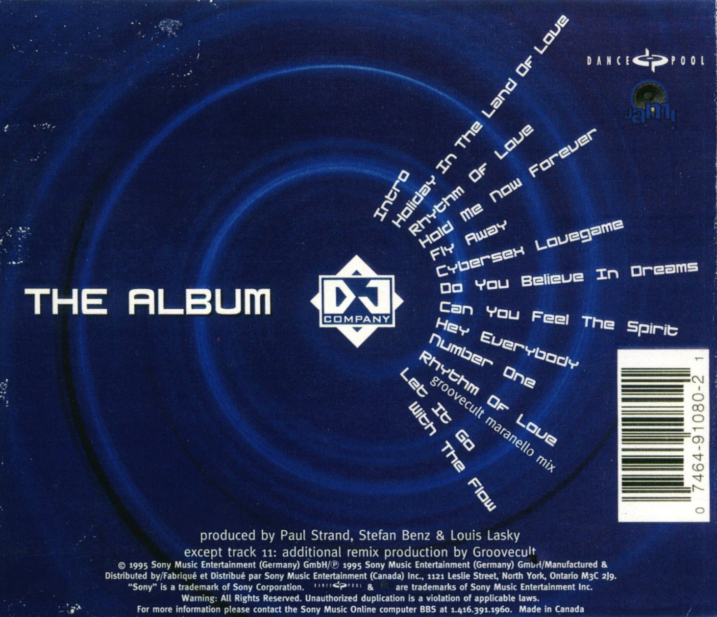 Universo Dance: DJ Company ‎– The Album (ZK 91080)